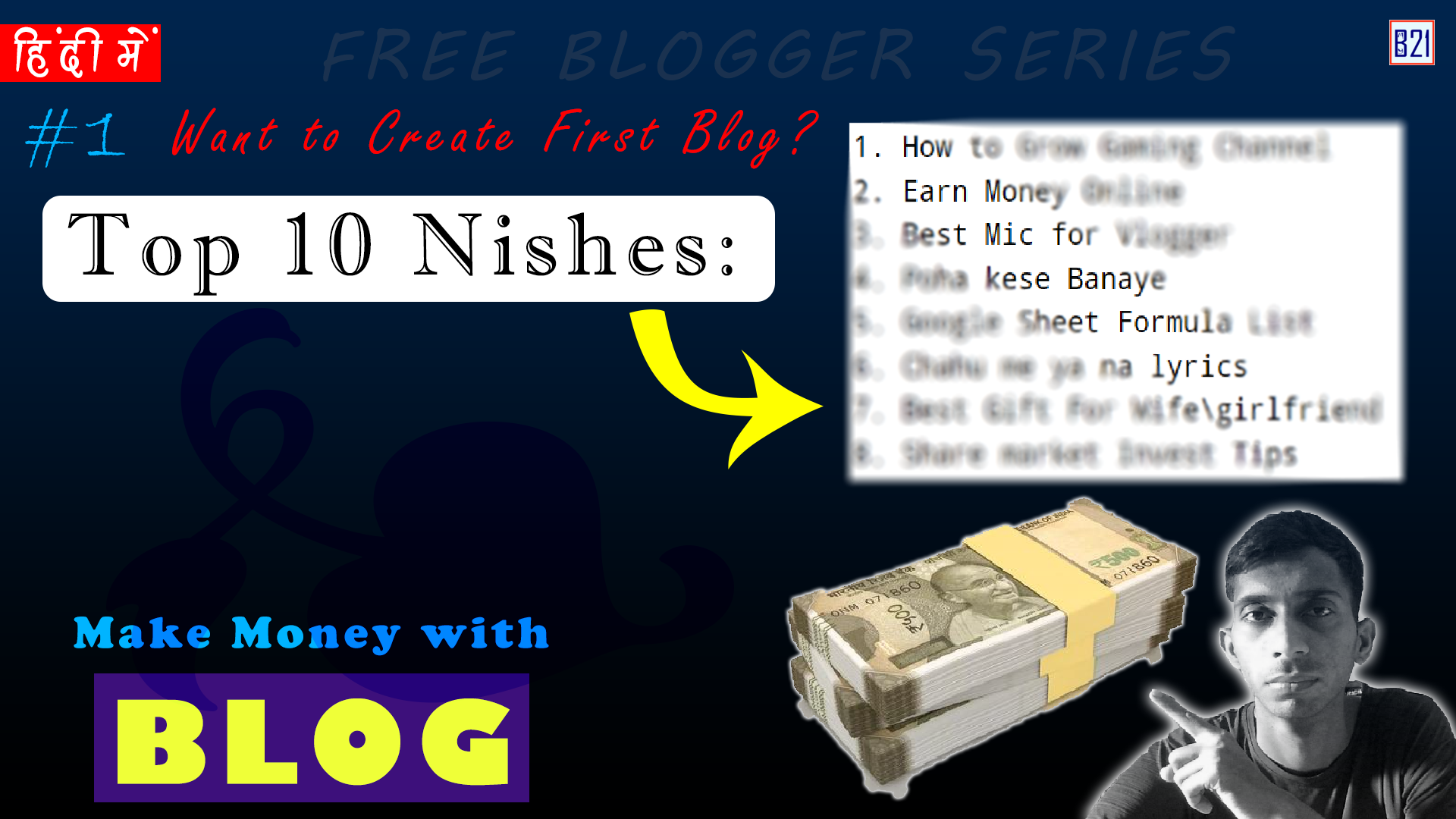 Make Money with Blog | Free Blogger Series - My B21
