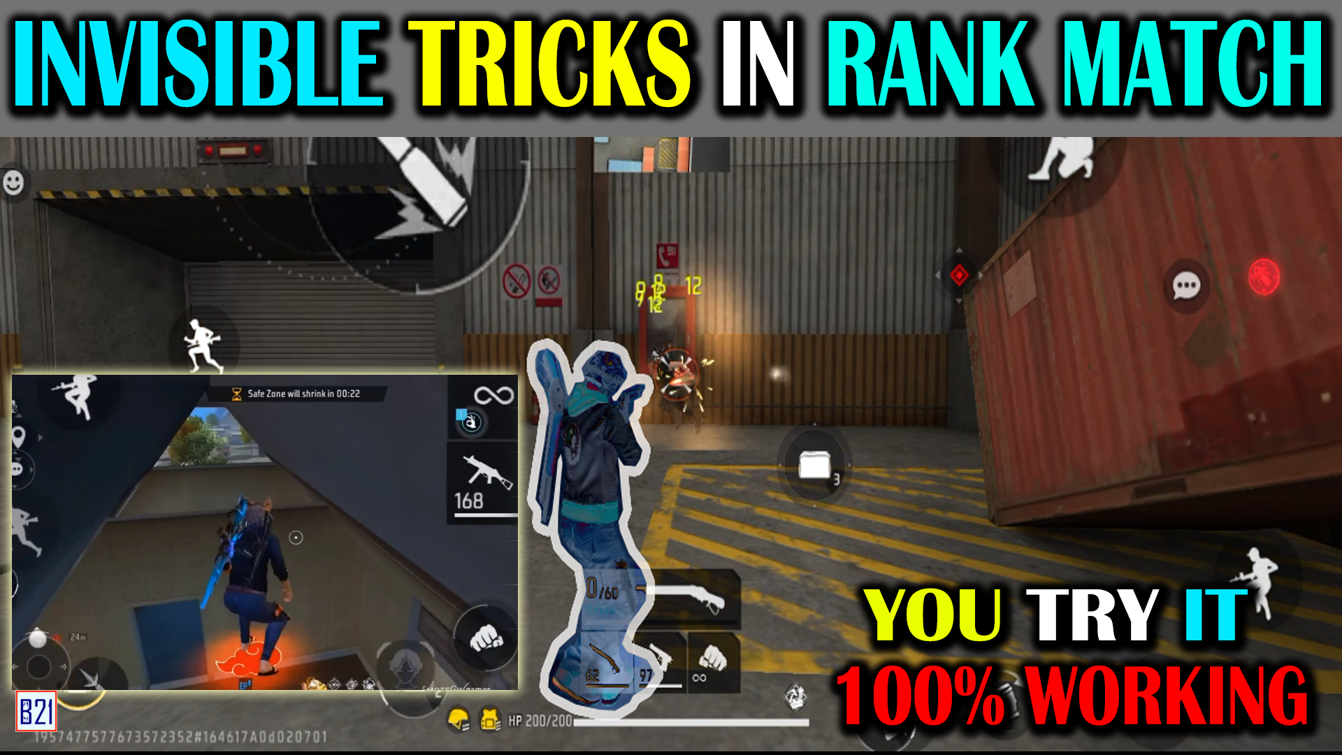 INVISIBLE TRICKS IN RANK MATCH | INVISIBLE YOUR CHARACTER IN ALL MAP ...